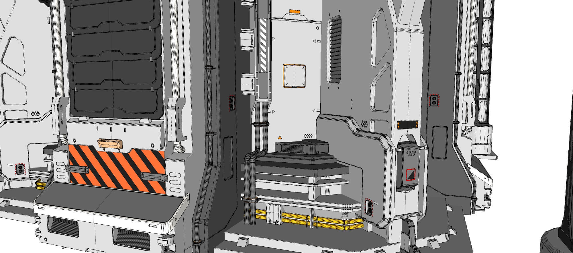 Sci-Fi Modular Environment 12 3D Model by Chtazi