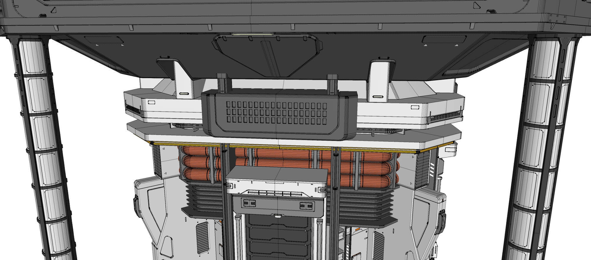 Sci Fi Modular Environment 12 - 3D Model by Chtazi