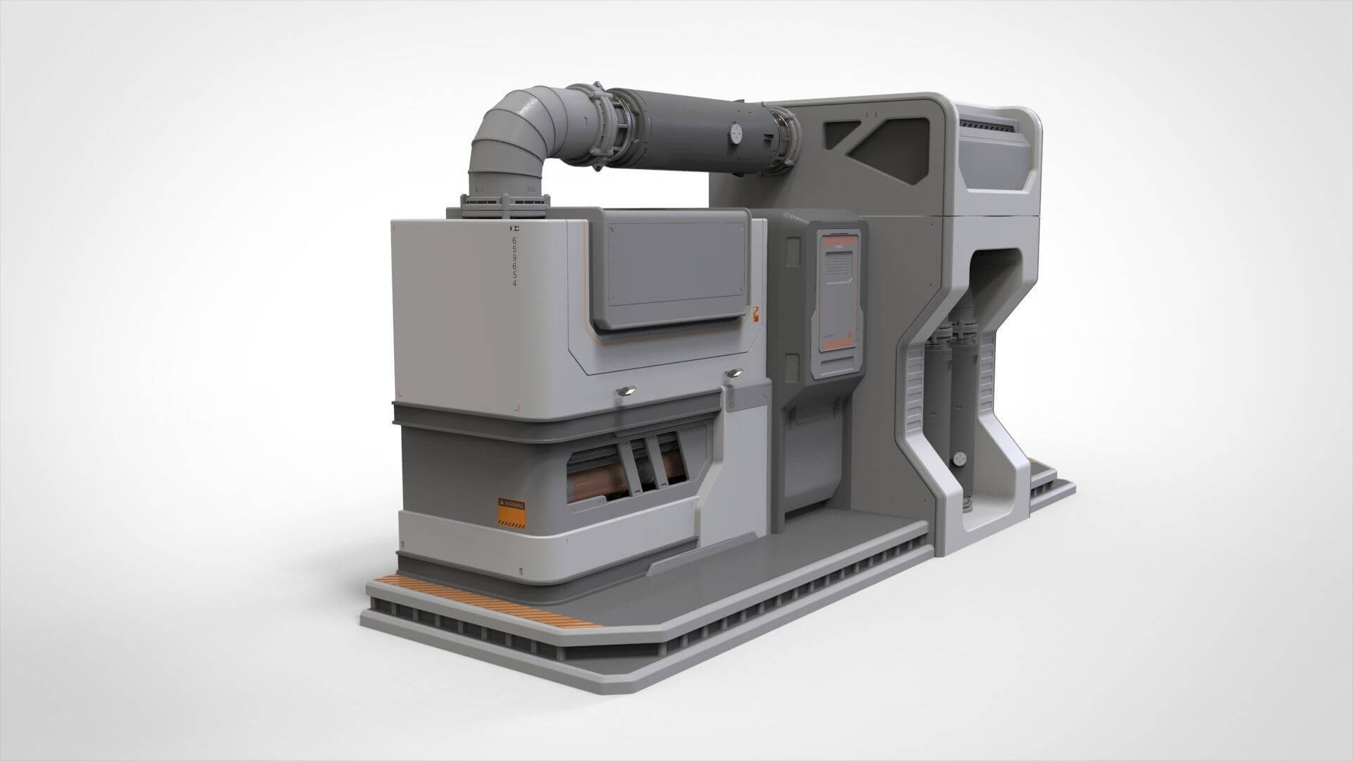 Sci-Fi Modular Environment 13 3D Model by Chtazi