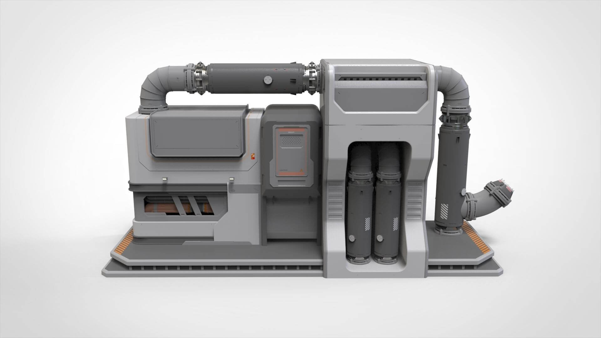 Sci-Fi Modular Environment 13 3D Model by Chtazi