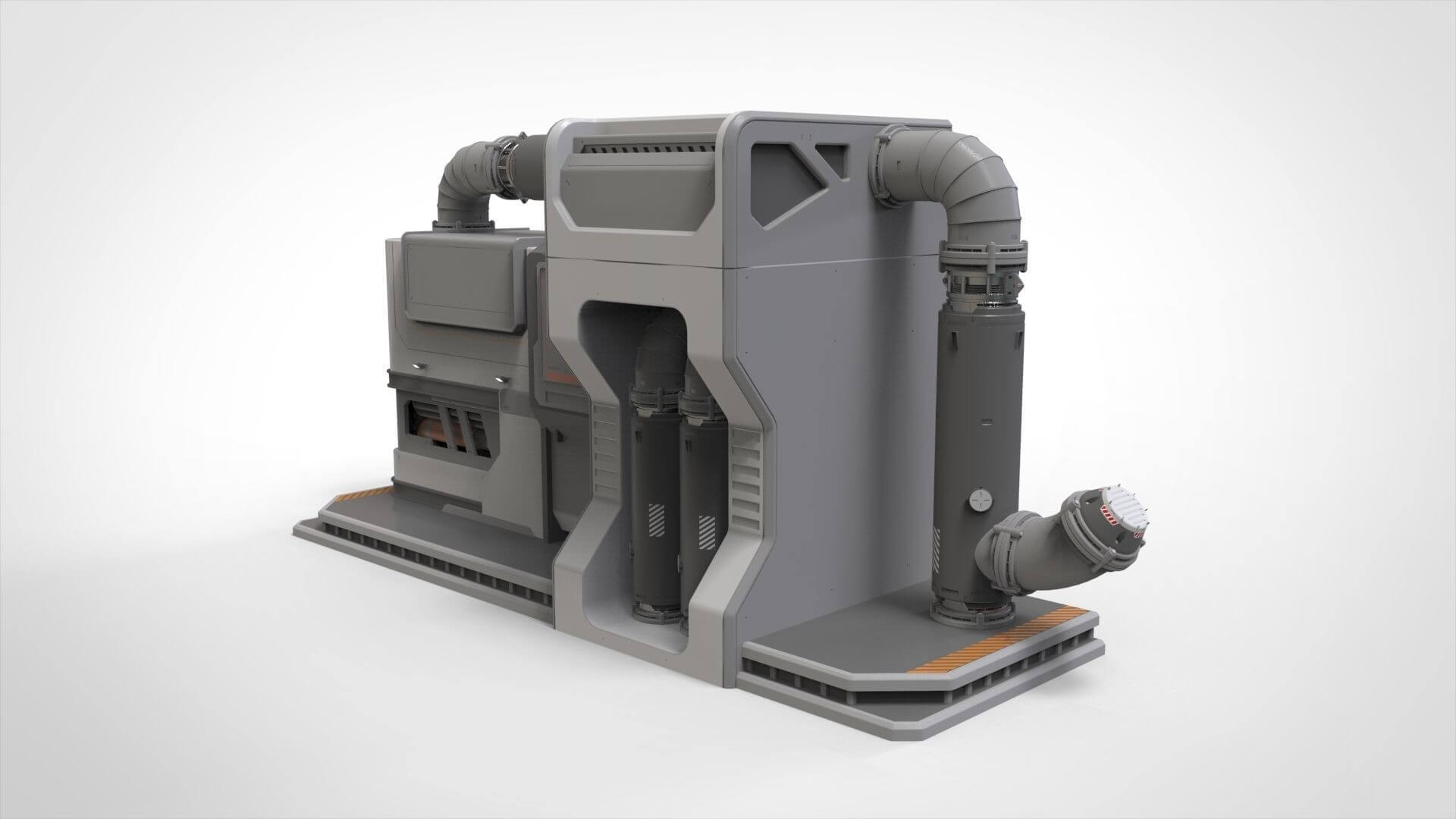 Sci-Fi Modular Environment 13 3D Model by Chtazi