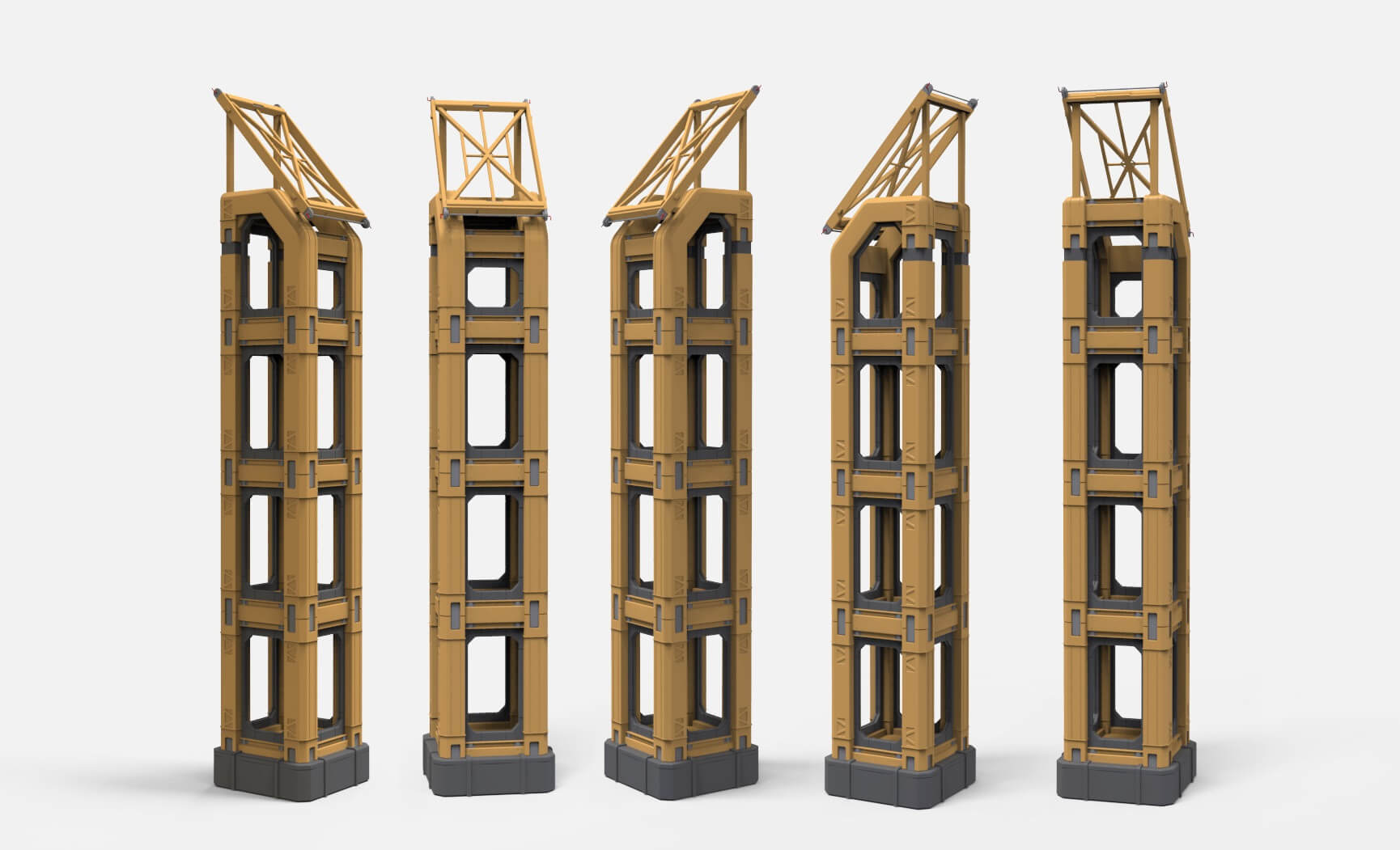 Sci-Fi Modular Environment 17 3D Model by Chtazi