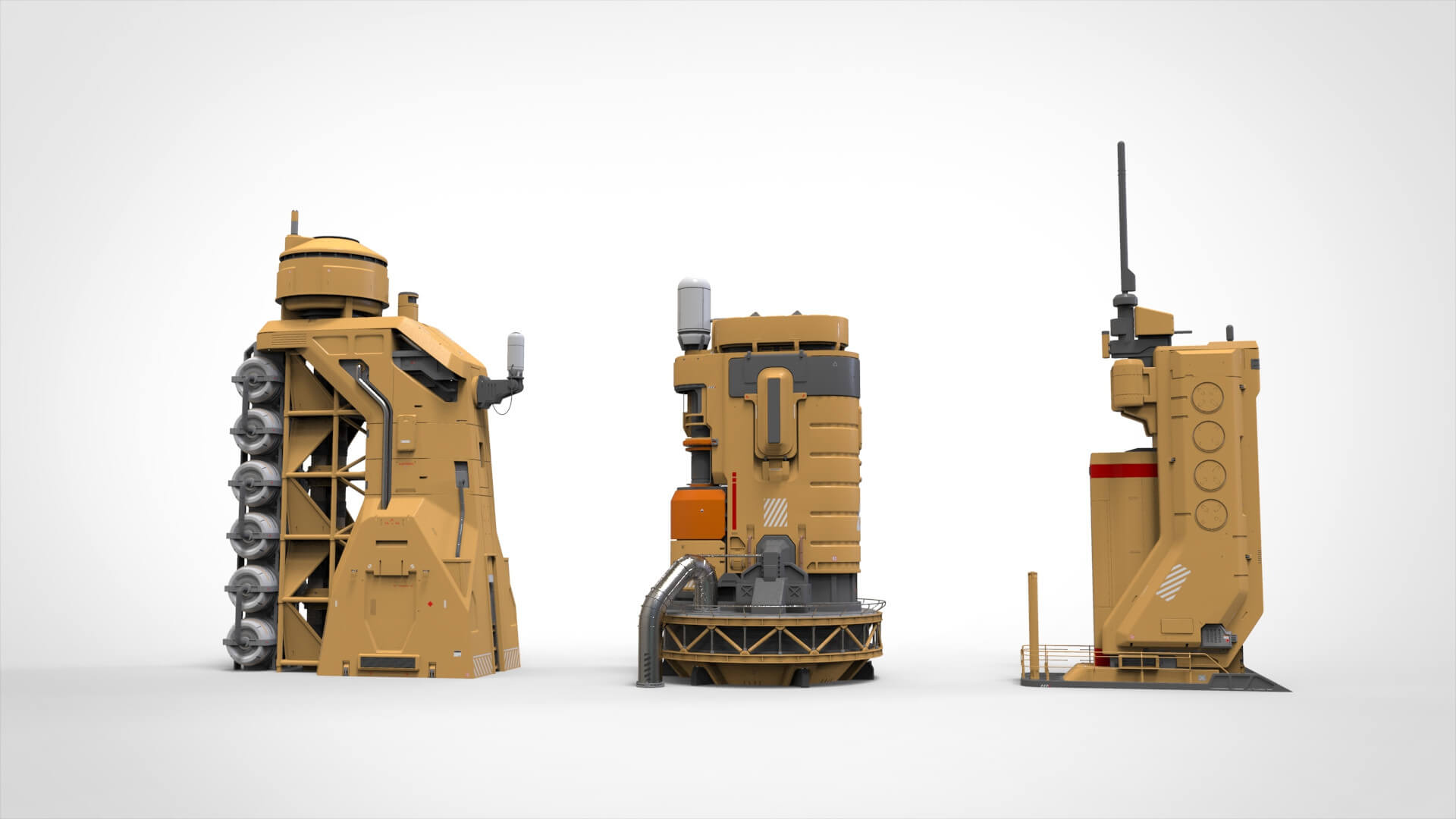 Sci Fi Modular Environment 18 - 3D Model by Chtazi