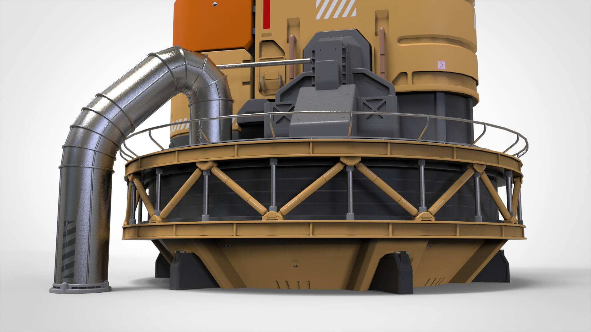 Sci-Fi Modular Environment 18 3D Model by Chtazi