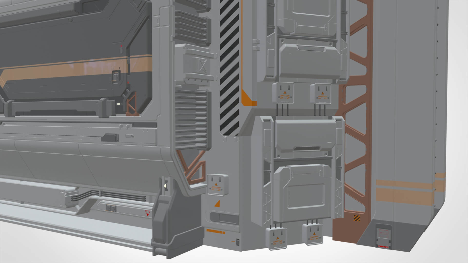 Sci-Fi Modular Environment 2 3D Model by Chtazi