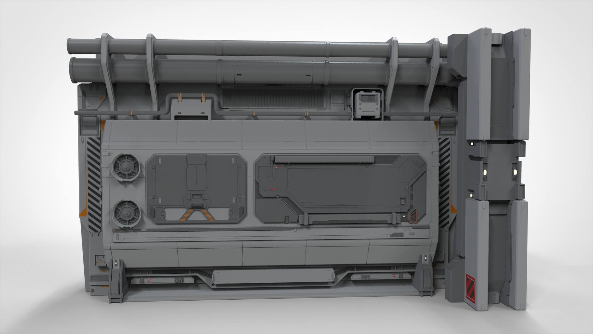 Sci-Fi Modular Environment 2 3D Model by Chtazi