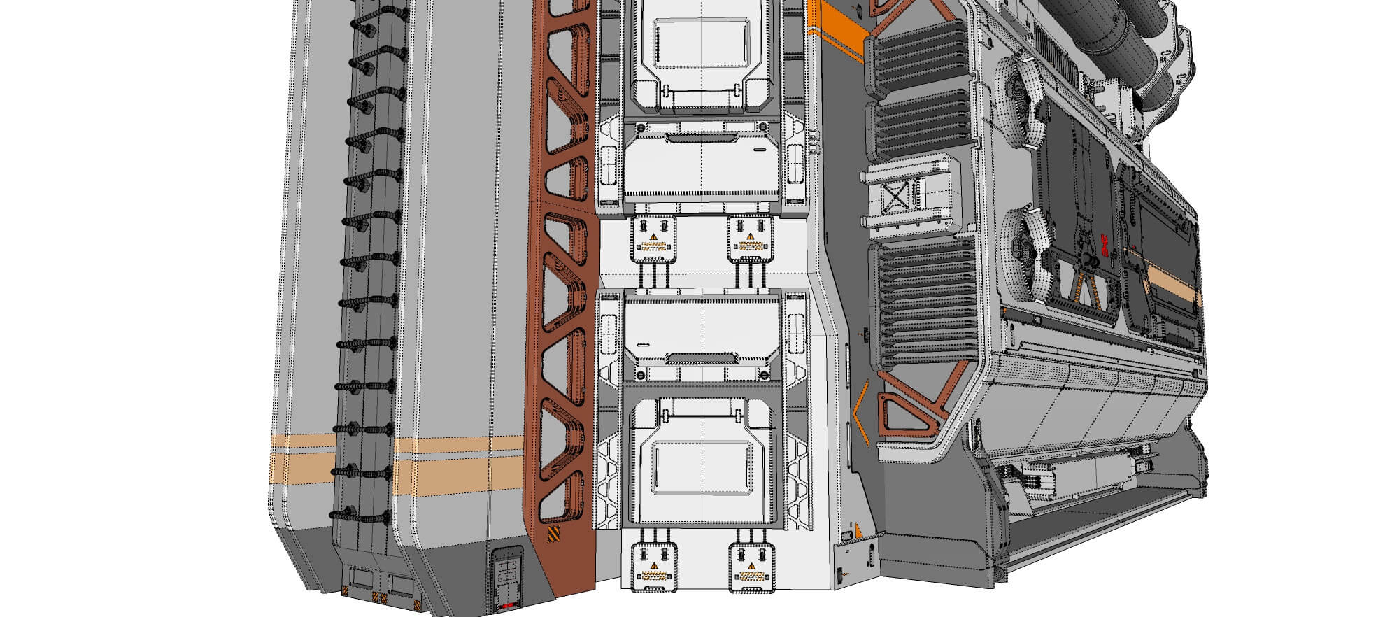 Sci-Fi Modular Environment 2 3D Model by Chtazi