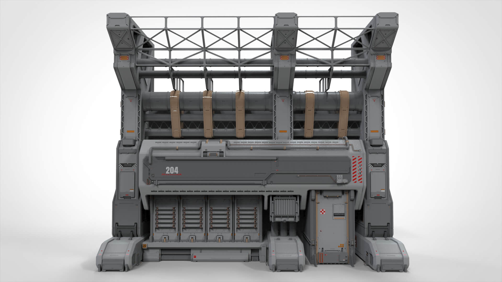 Sci-Fi Modular Environment 3 3D Model by Chtazi