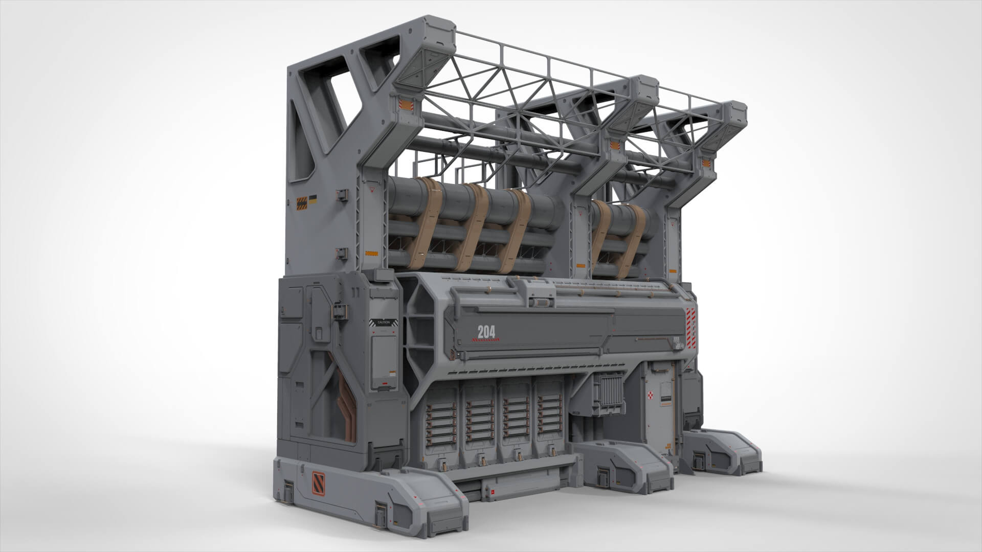 Sci-Fi Modular Environment 3 3D Model by Chtazi