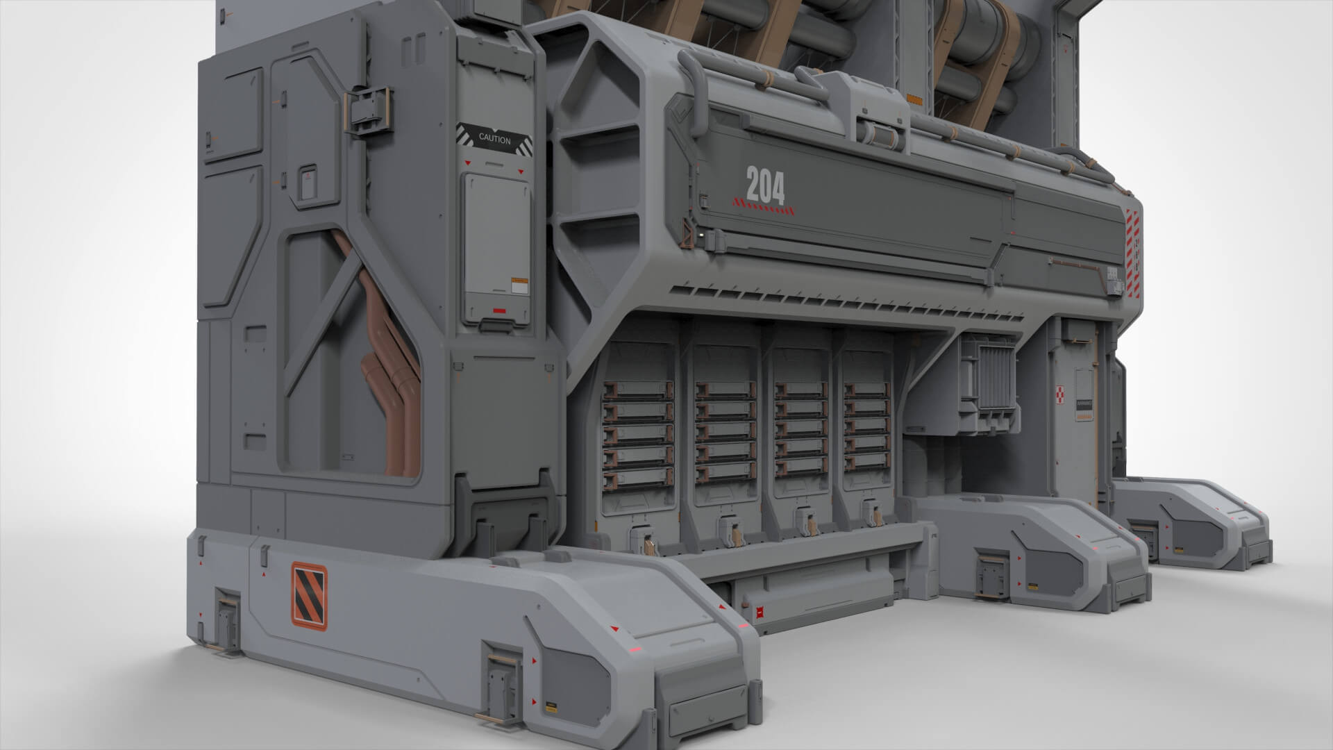 Sci-Fi Modular Environment 3 3D Model by Chtazi