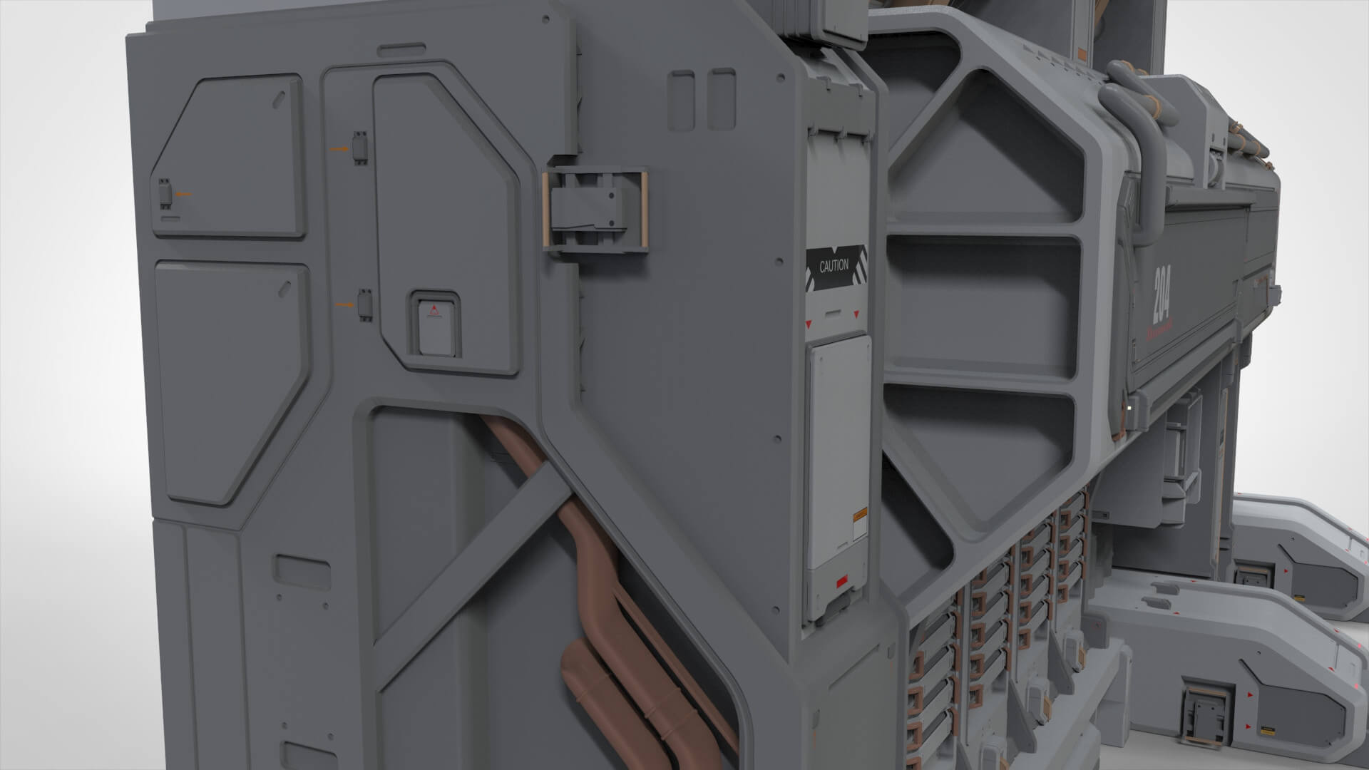 Sci-Fi Modular Environment 3 3D Model by Chtazi