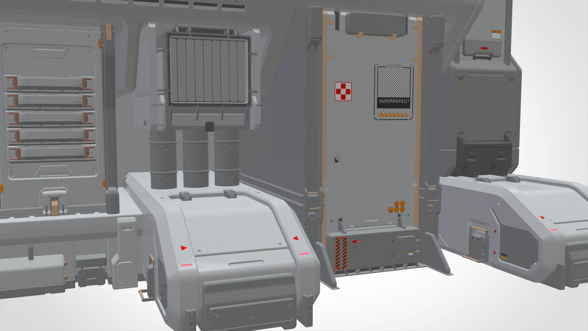 Sci-Fi Modular Environment 3 3D Model by Chtazi