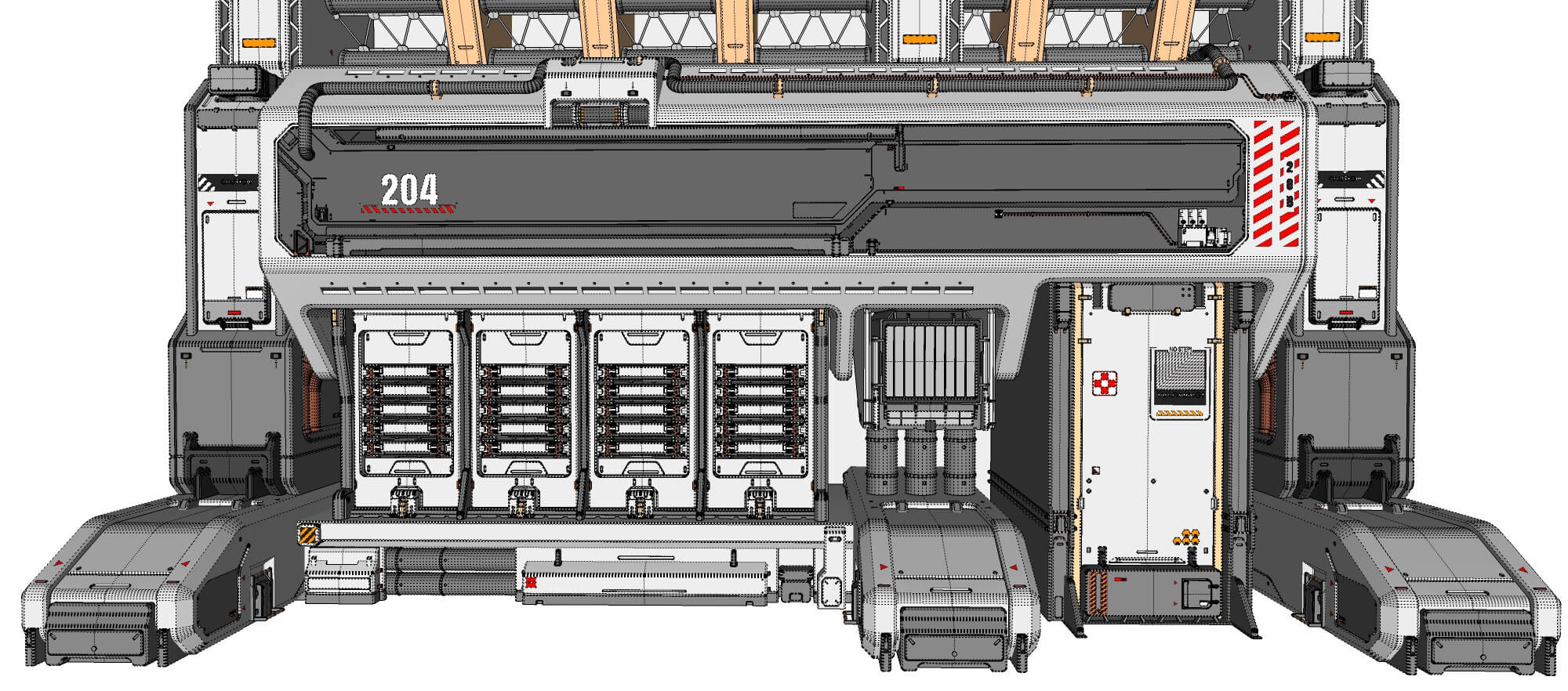 Sci-Fi Modular Environment 3 3D Model by Chtazi