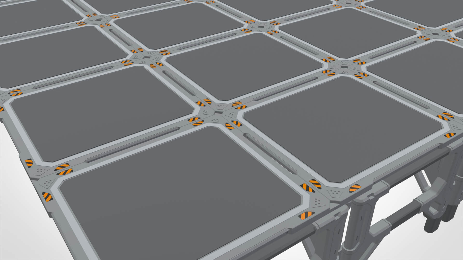 Sci-Fi Modular Environment 4 3D Model by Chtazi