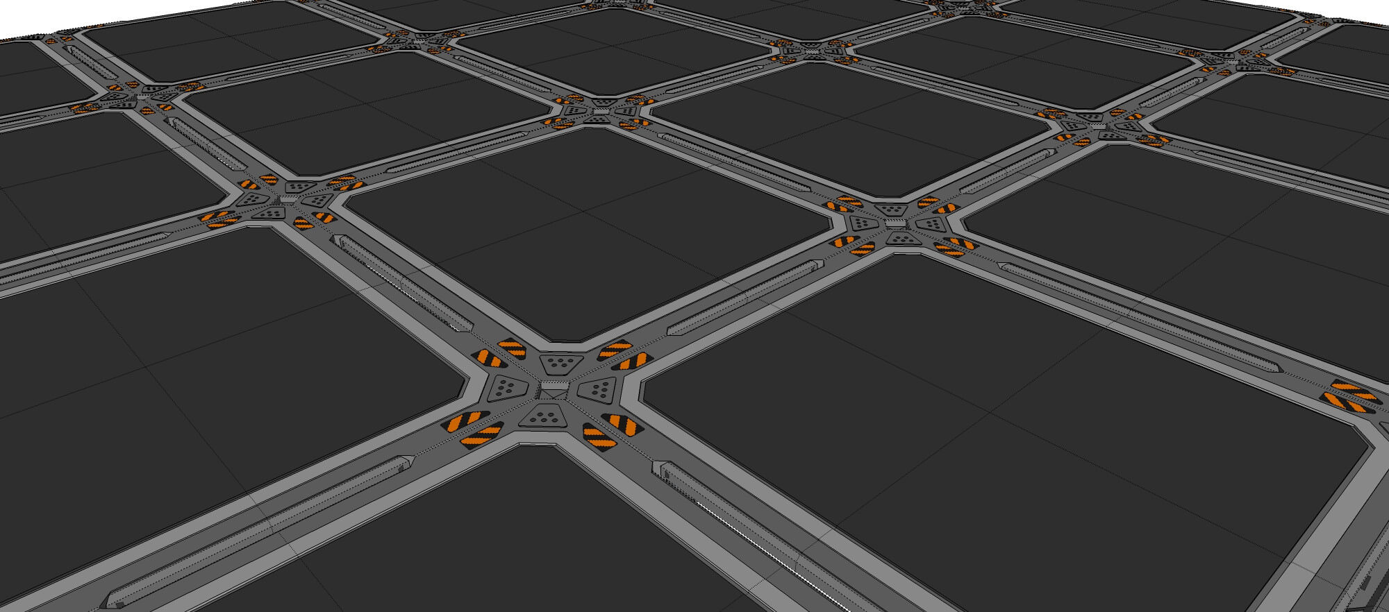 Sci-Fi Modular Environment 4 3D Model by Chtazi