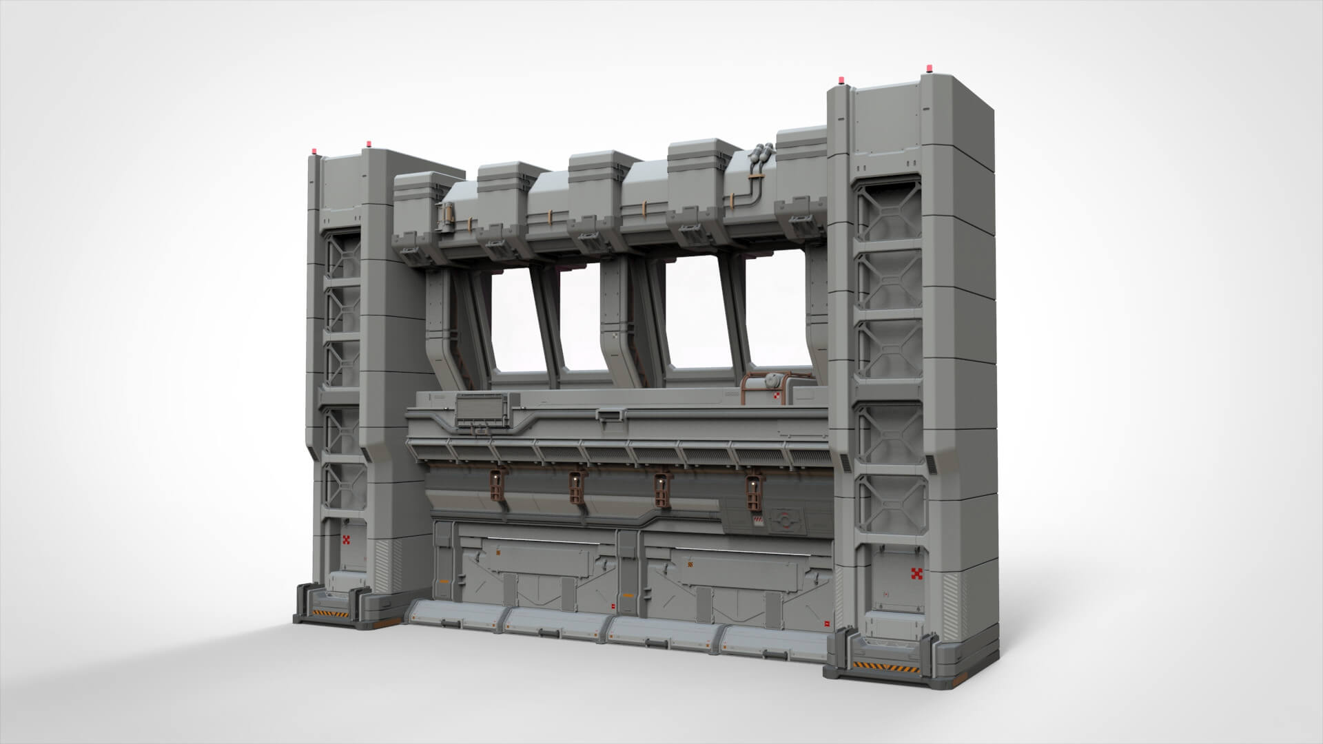 Sci Fi Modular Environment 5 - 3D Model by Chtazi