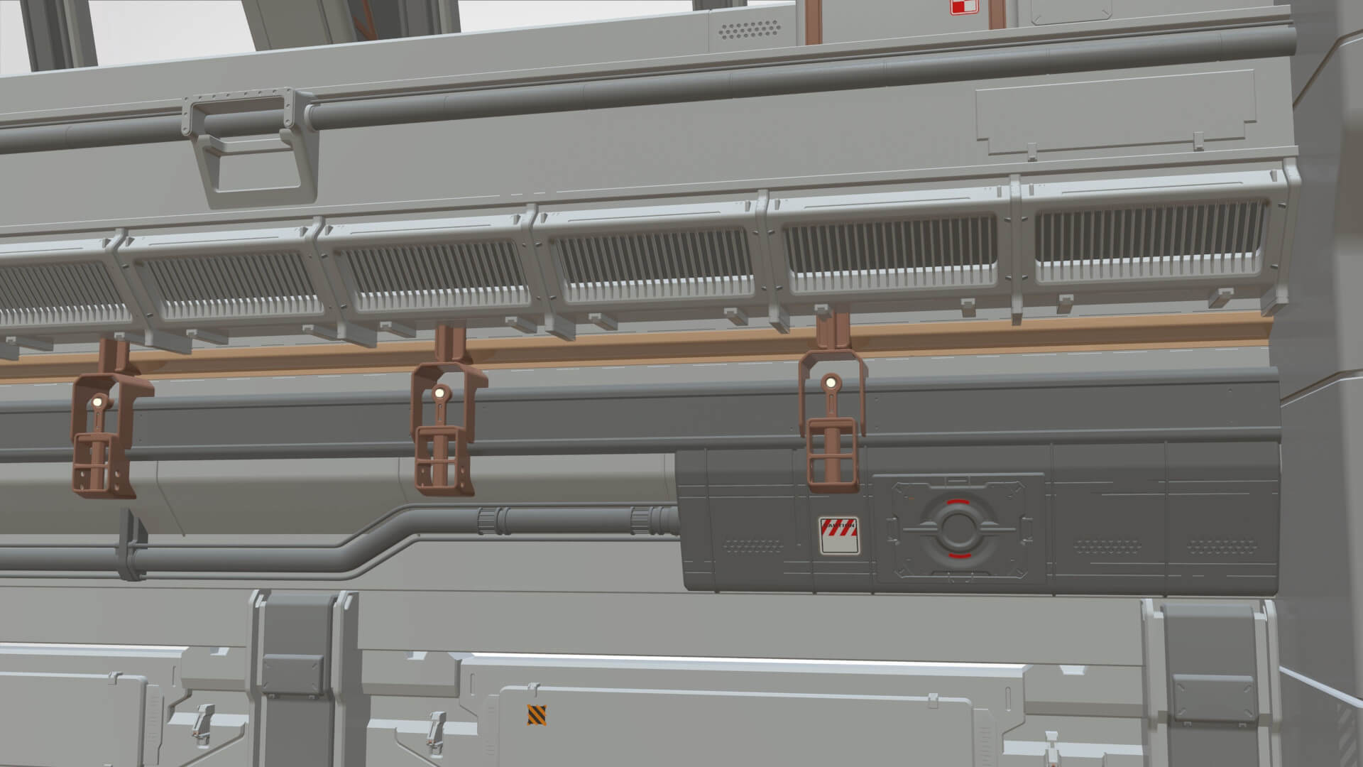 Sci-Fi Modular Environment 5 3D Model by Chtazi