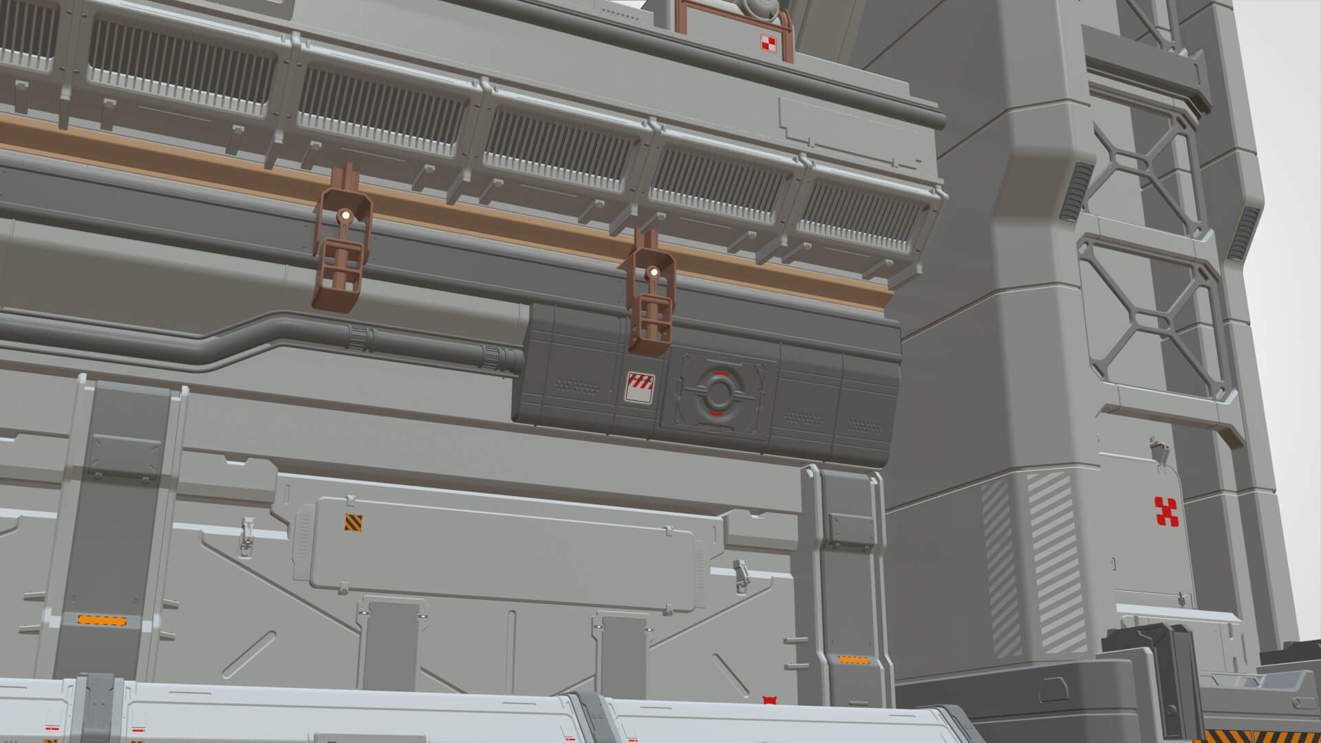 Sci-Fi Modular Environment 5 3D Model by Chtazi