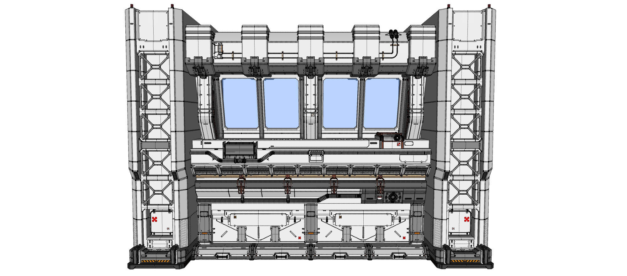 Sci-Fi Modular Environment 5 3D Model by Chtazi