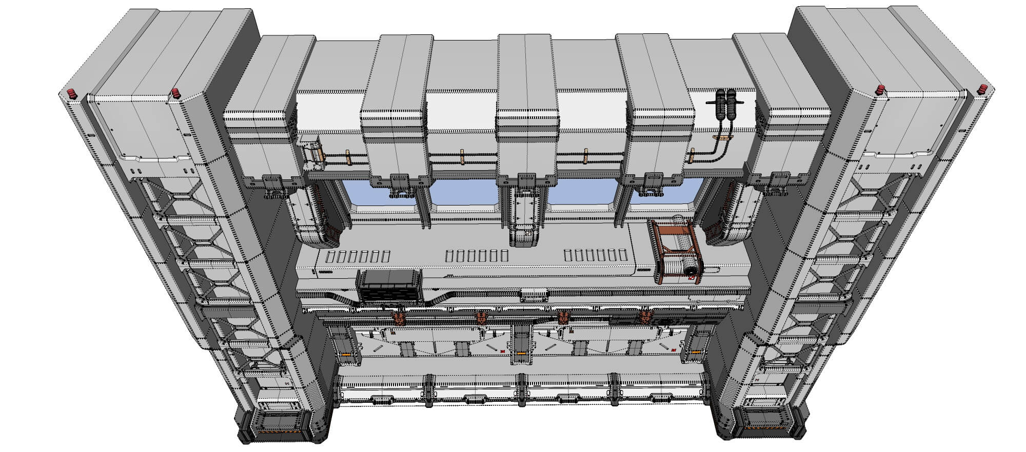 Sci-Fi Modular Environment 5 3D Model by Chtazi