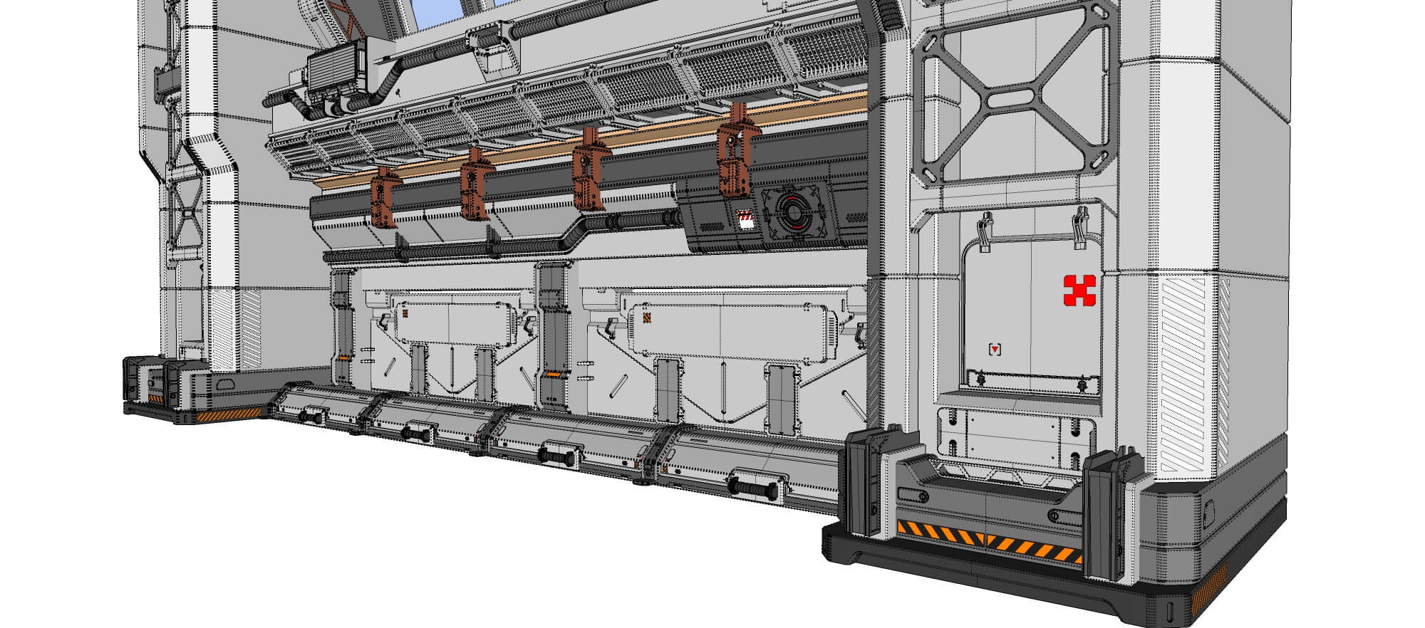 Sci-Fi Modular Environment 5 3D Model by Chtazi