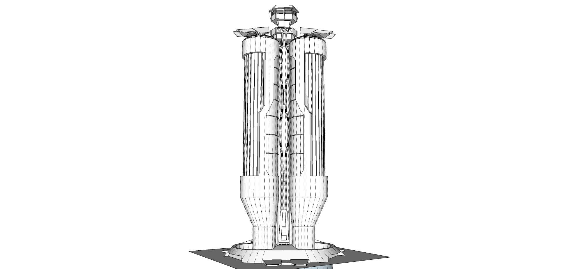 Sci Fi Modular Environment 6 - 3D Model by Chtazi