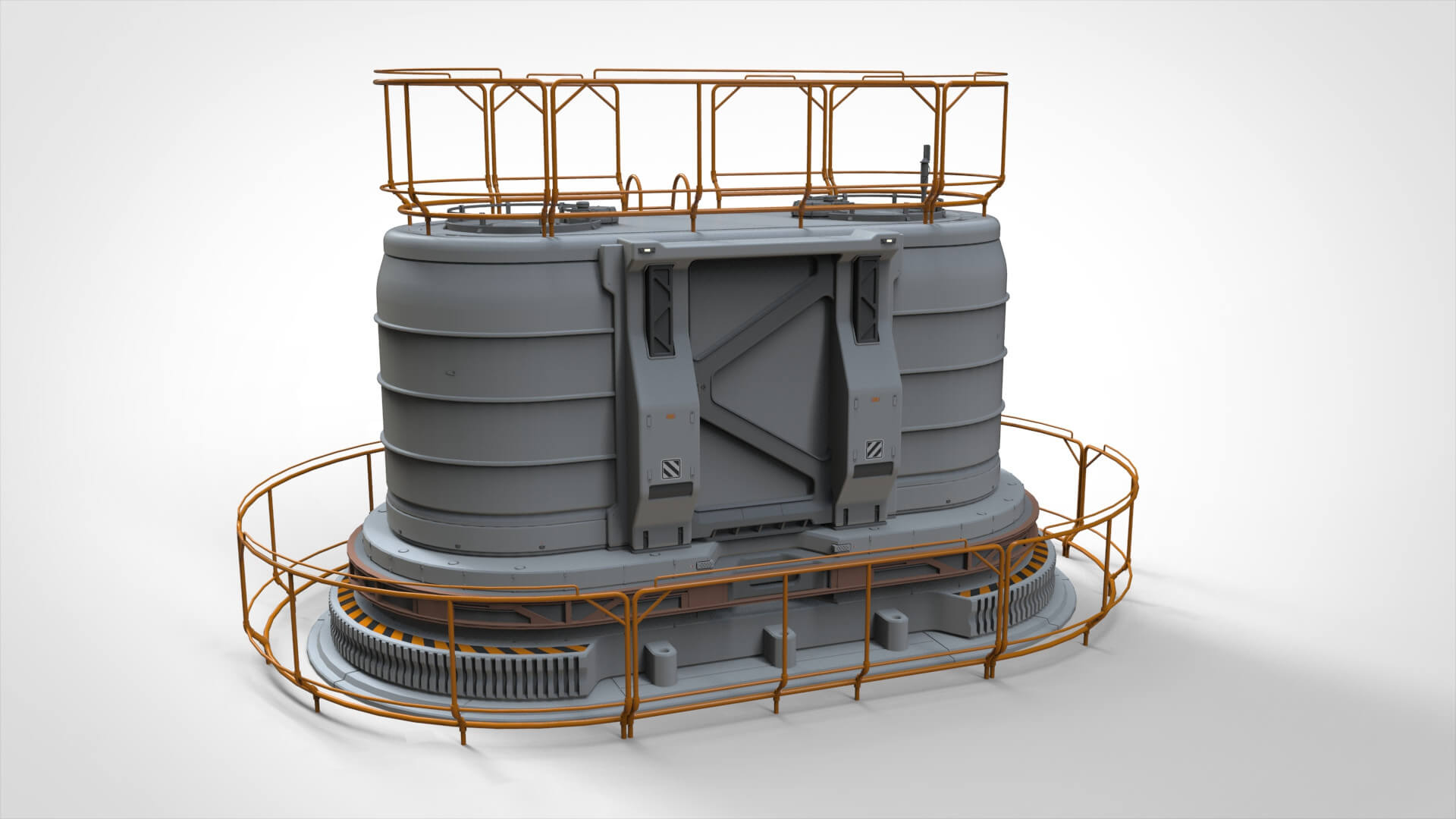 Sci Fi Modular Environment 7 - 3D Model by Chtazi