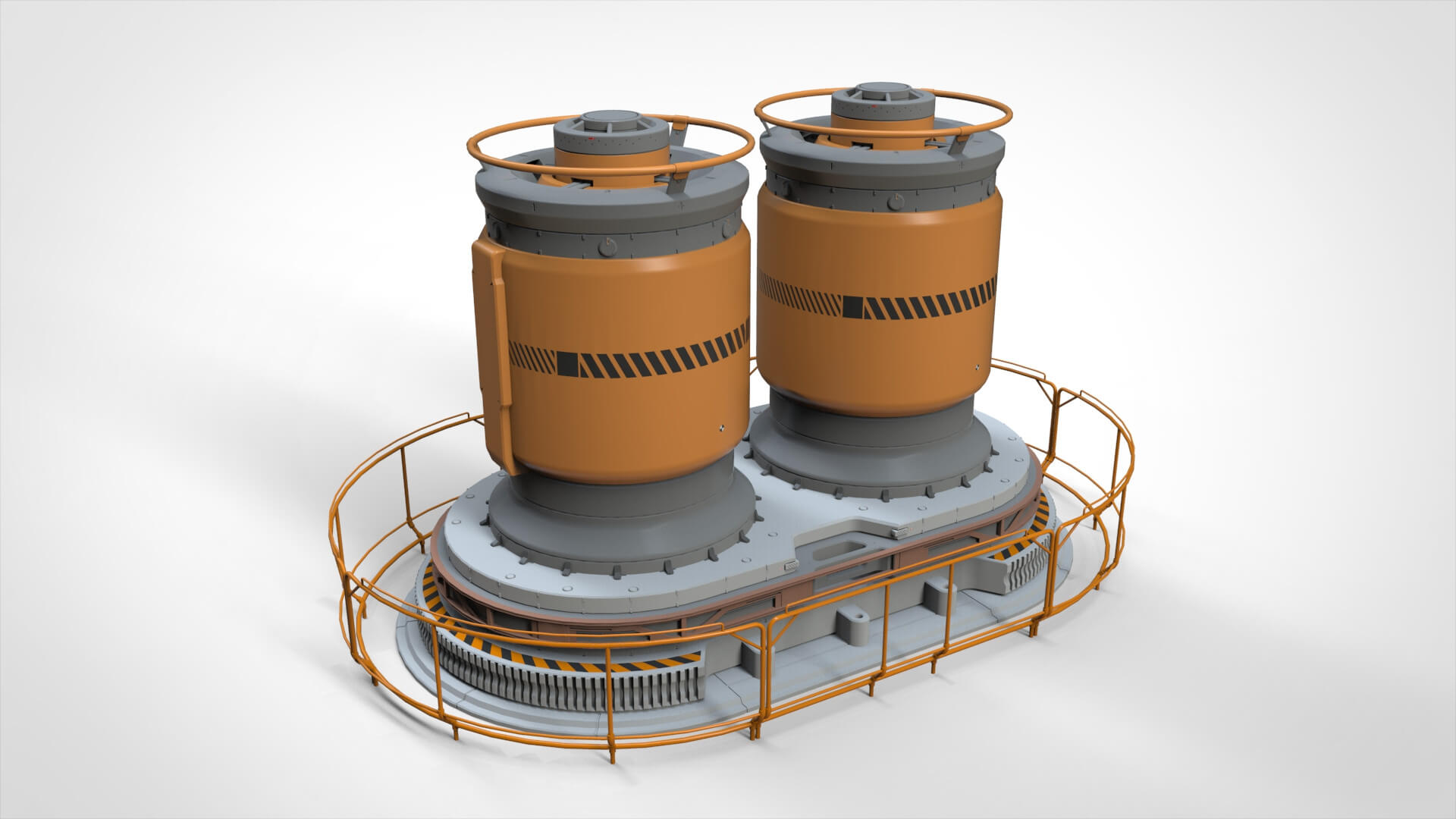 Sci Fi Modular Environment 7 - 3D Model by Chtazi