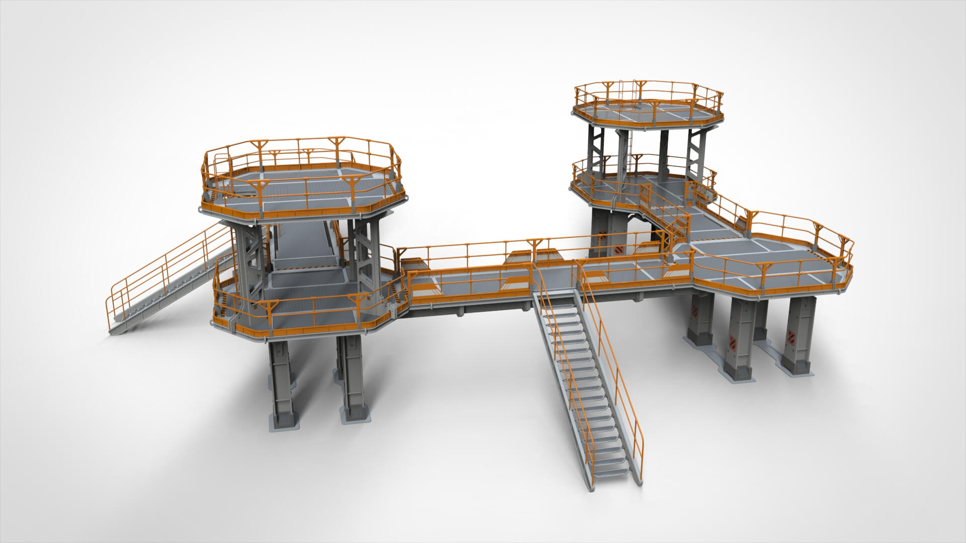 Sci-Fi Modular Environment 9 3D Model by Chtazi