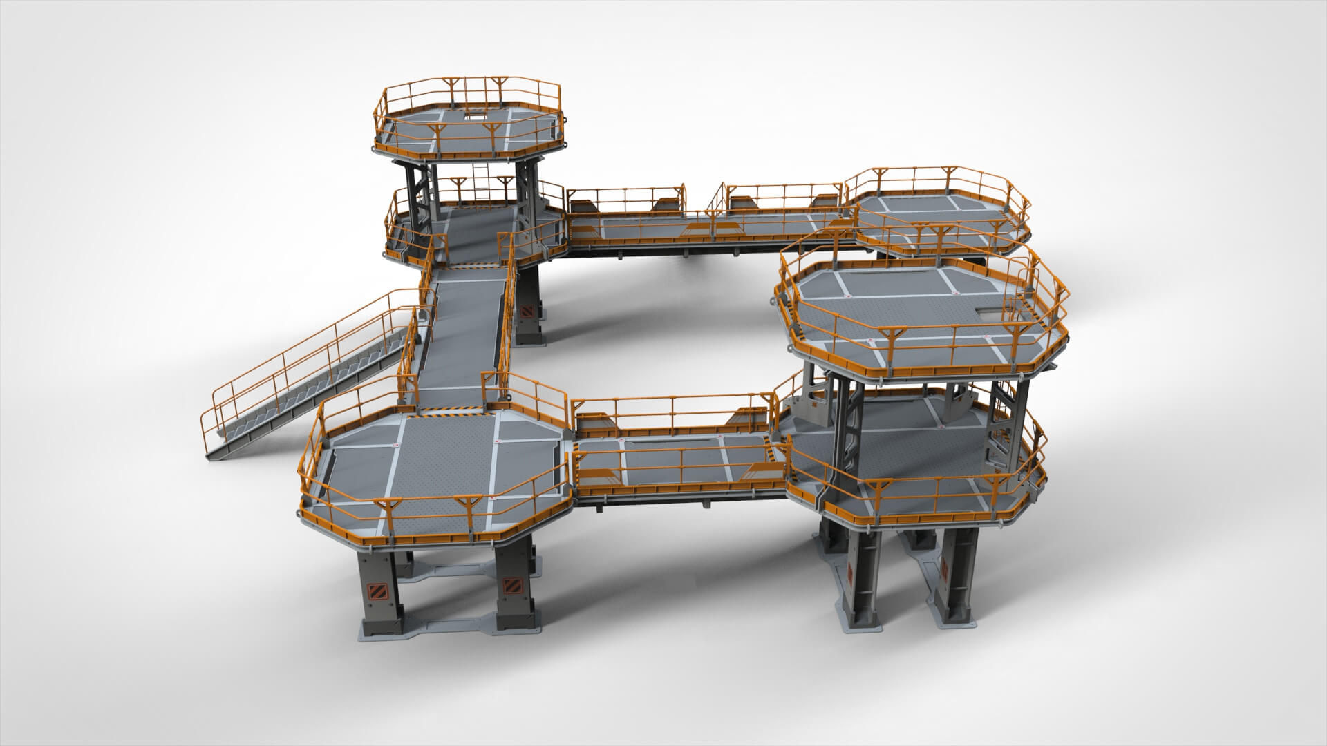 Sci-Fi Modular Environment 9 3D Model by Chtazi