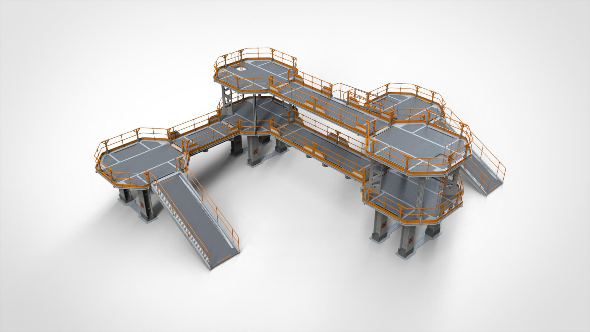 Sci-Fi Modular Environment 9 3D Model by Chtazi