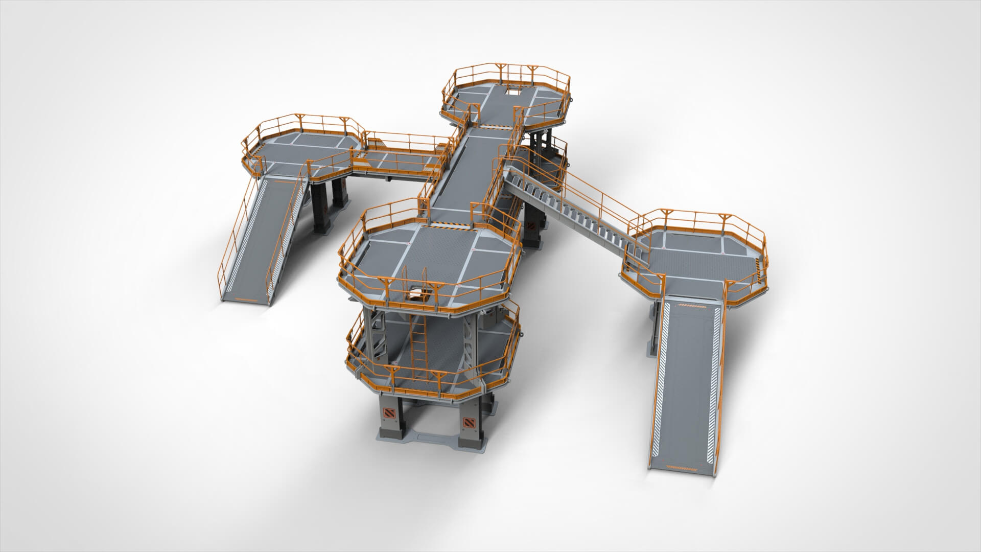 Sci-Fi Modular Environment 9 3D Model by Chtazi