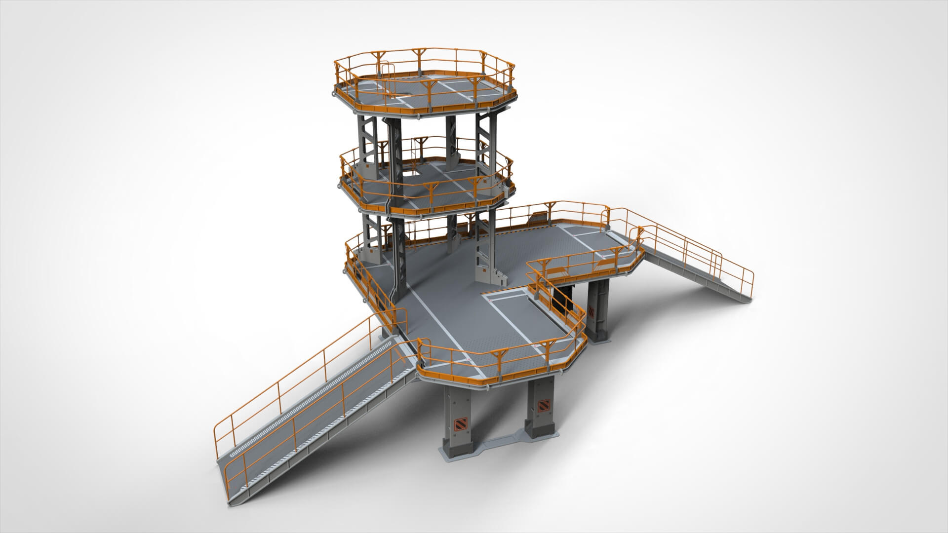 Sci-Fi Modular Environment 9 3D Model by Chtazi