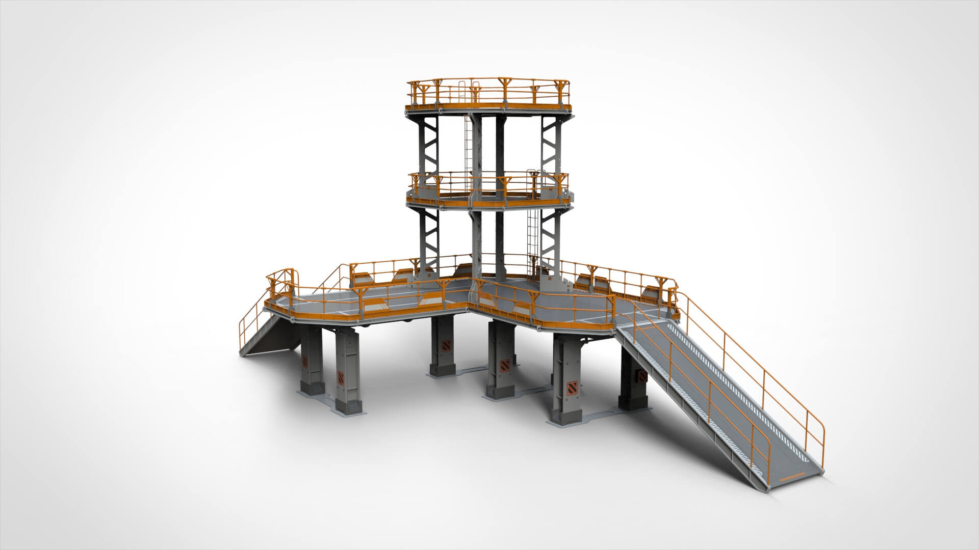 Sci-Fi Modular Environment 9 3D Model by Chtazi