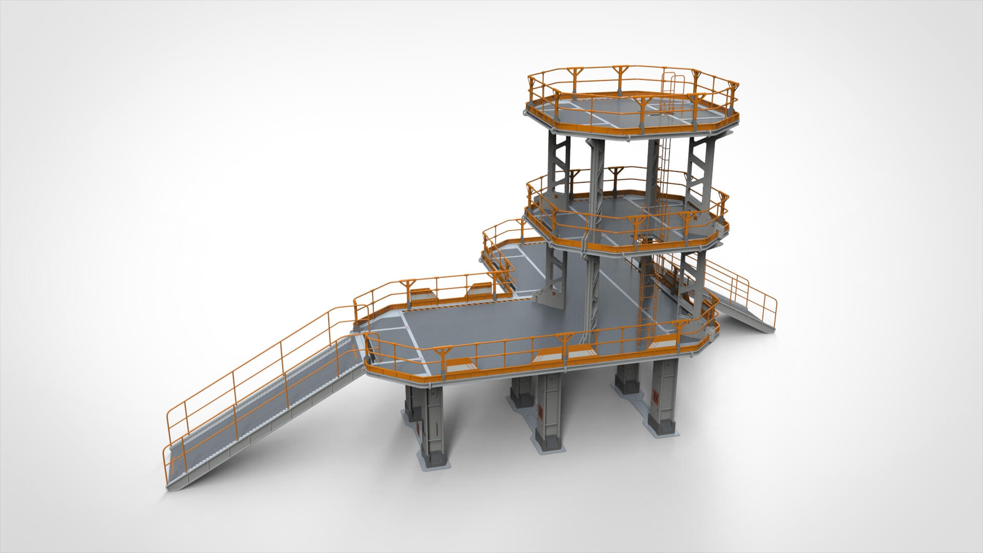 Sci-Fi Modular Environment 9 3D Model by Chtazi