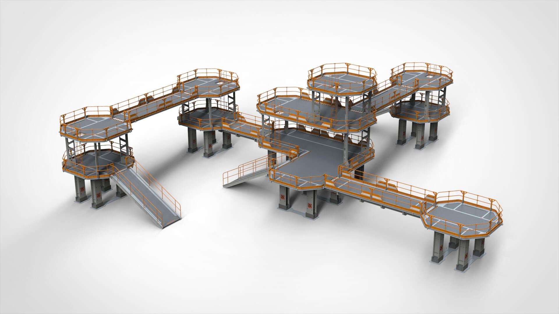 Sci-Fi Modular Environment 9 3D Model by Chtazi