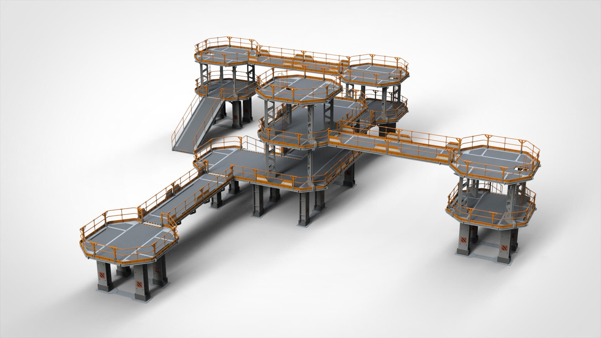 Sci-Fi Modular Environment 9 3D Model by Chtazi