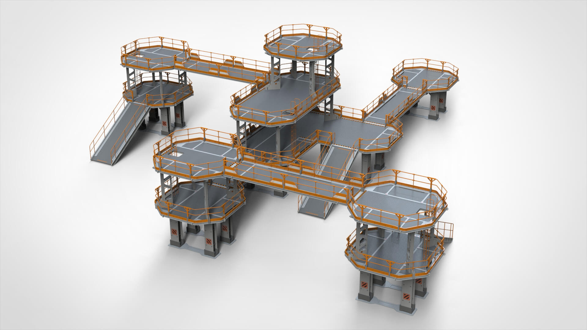 Sci-Fi Modular Environment 9 3D Model by Chtazi