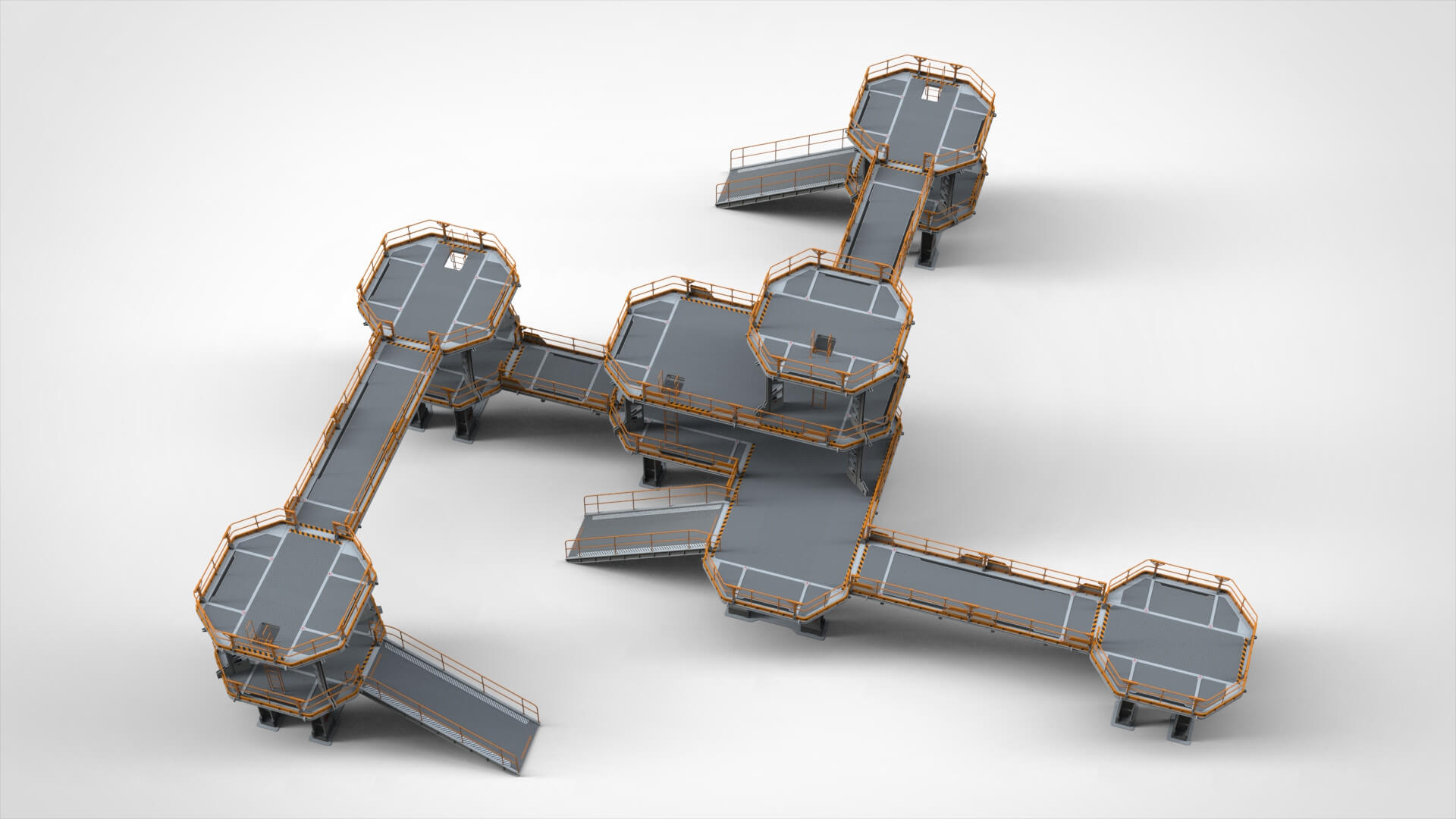 Sci-Fi Modular Environment 9 3D Model by Chtazi