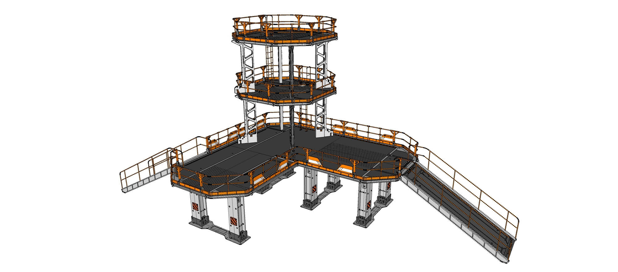 Sci-Fi Modular Environment 9 3D Model by Chtazi