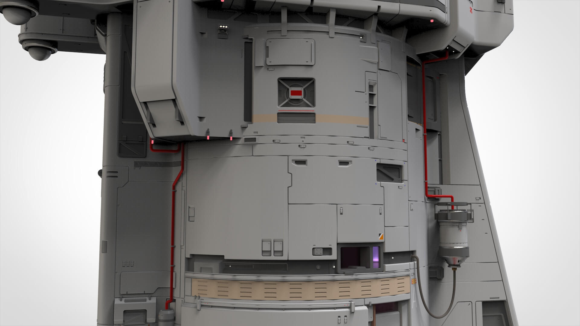 Sci-Fi Observation Post 3D Model by Chtazi