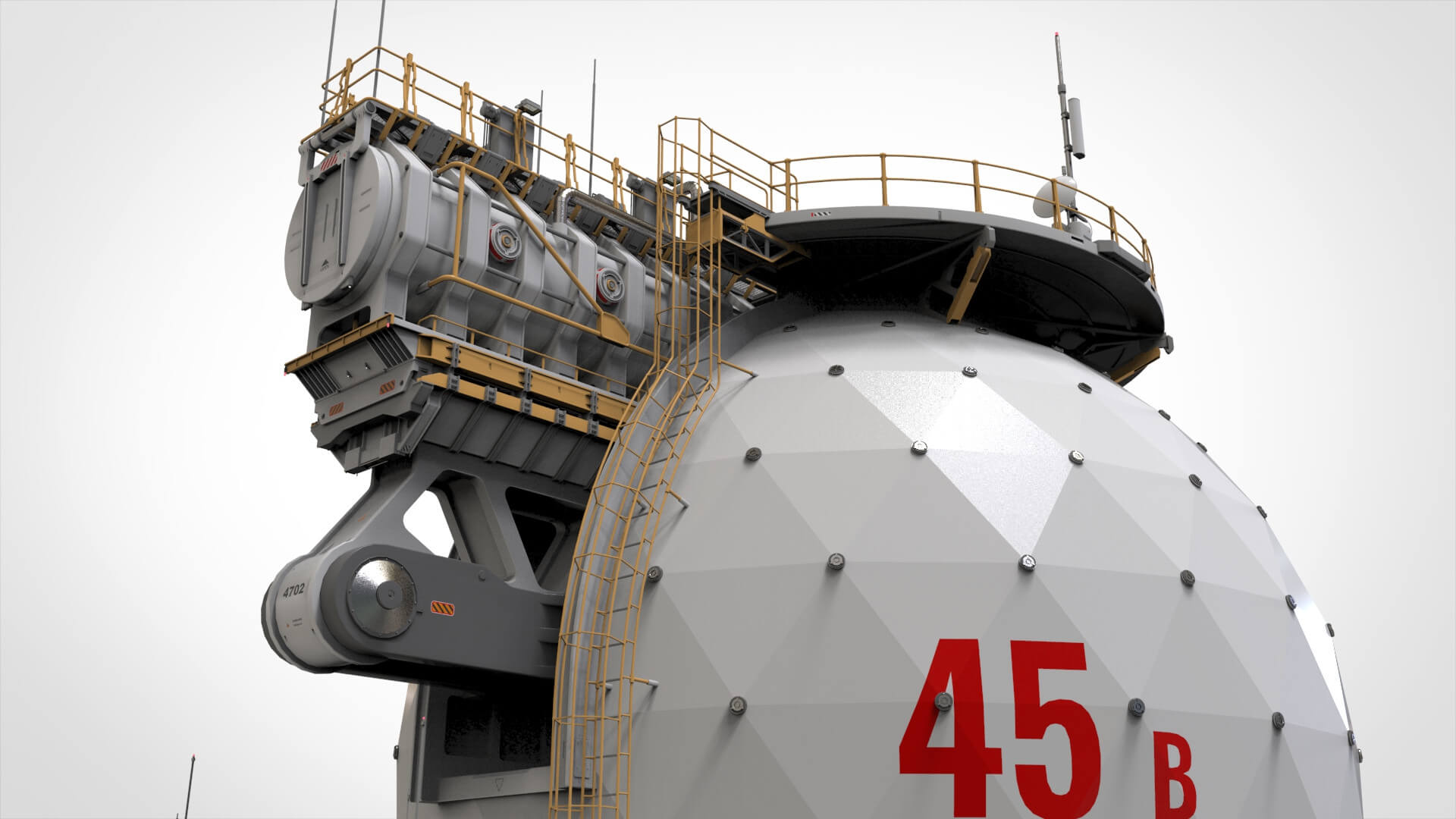 Sci-Fi Observation Post 3D Model by Chtazi