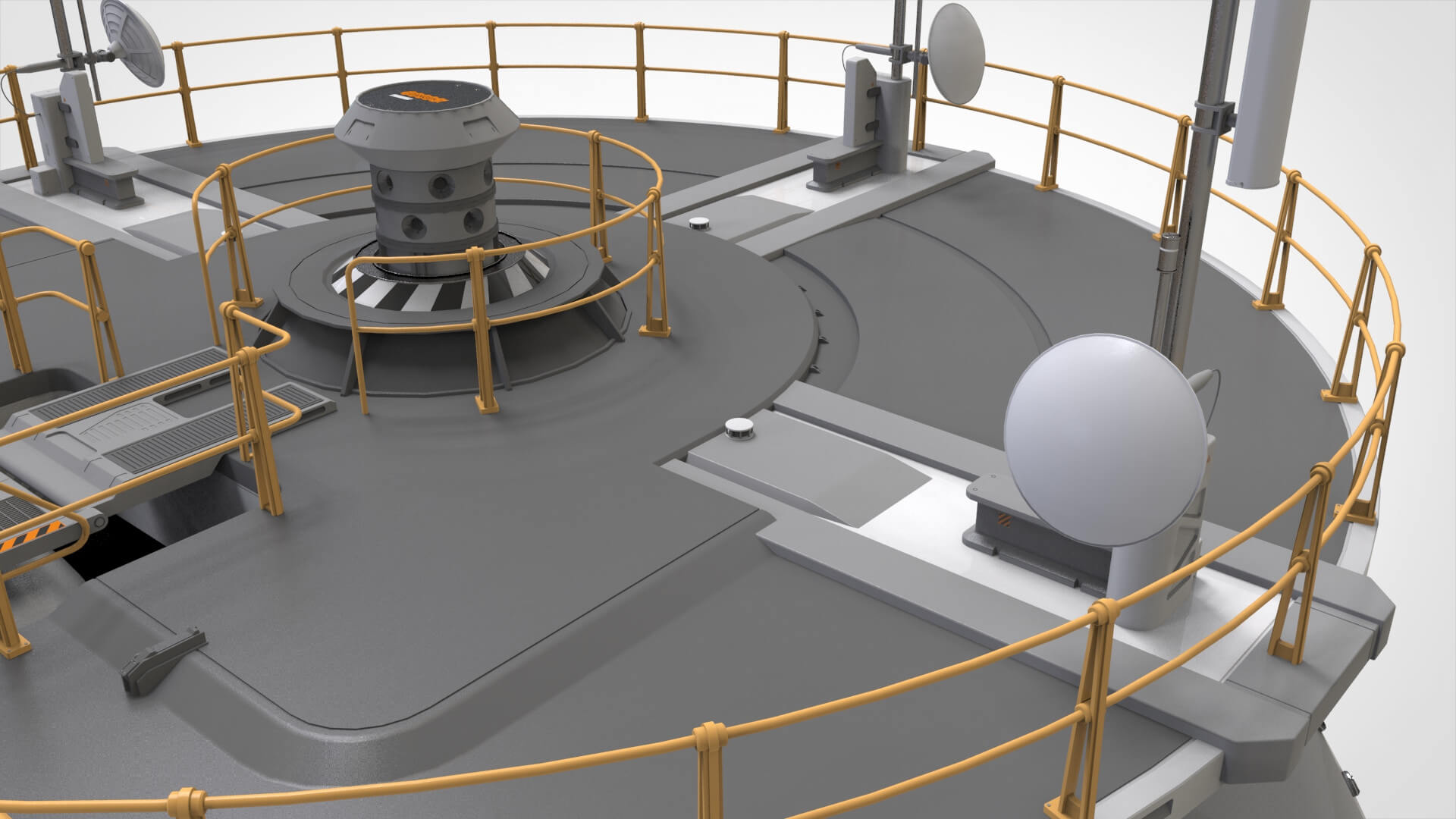 Sci-Fi Observation Post 3D Model by Chtazi