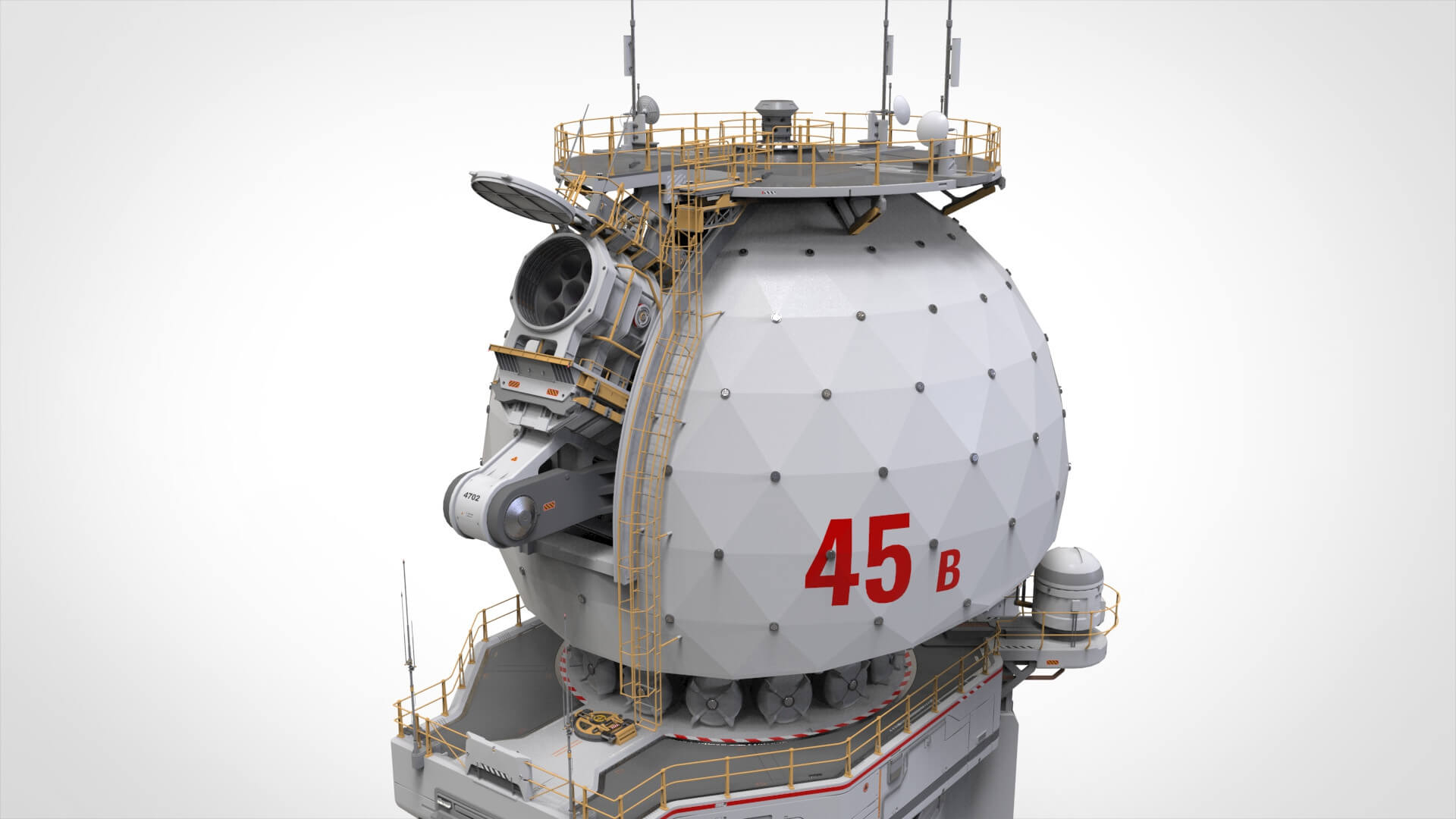 Sci-Fi Observation Post 3D Model by Chtazi