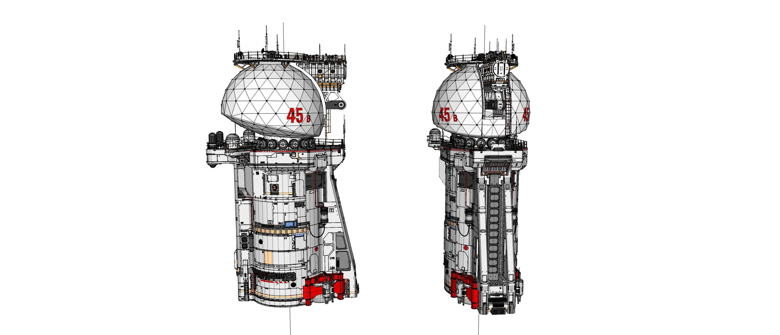 Sci-Fi Observation Post 3D Model by Chtazi