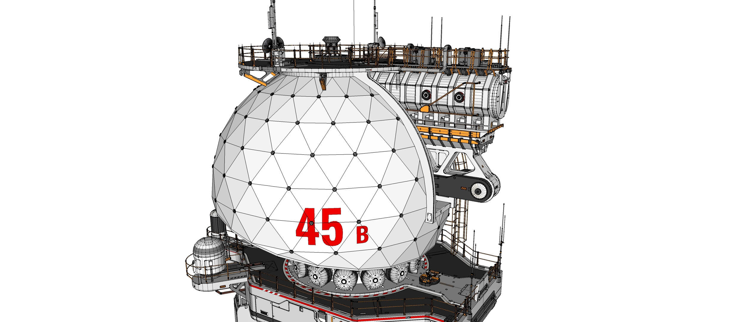 Sci-Fi Observation Post 3D Model by Chtazi