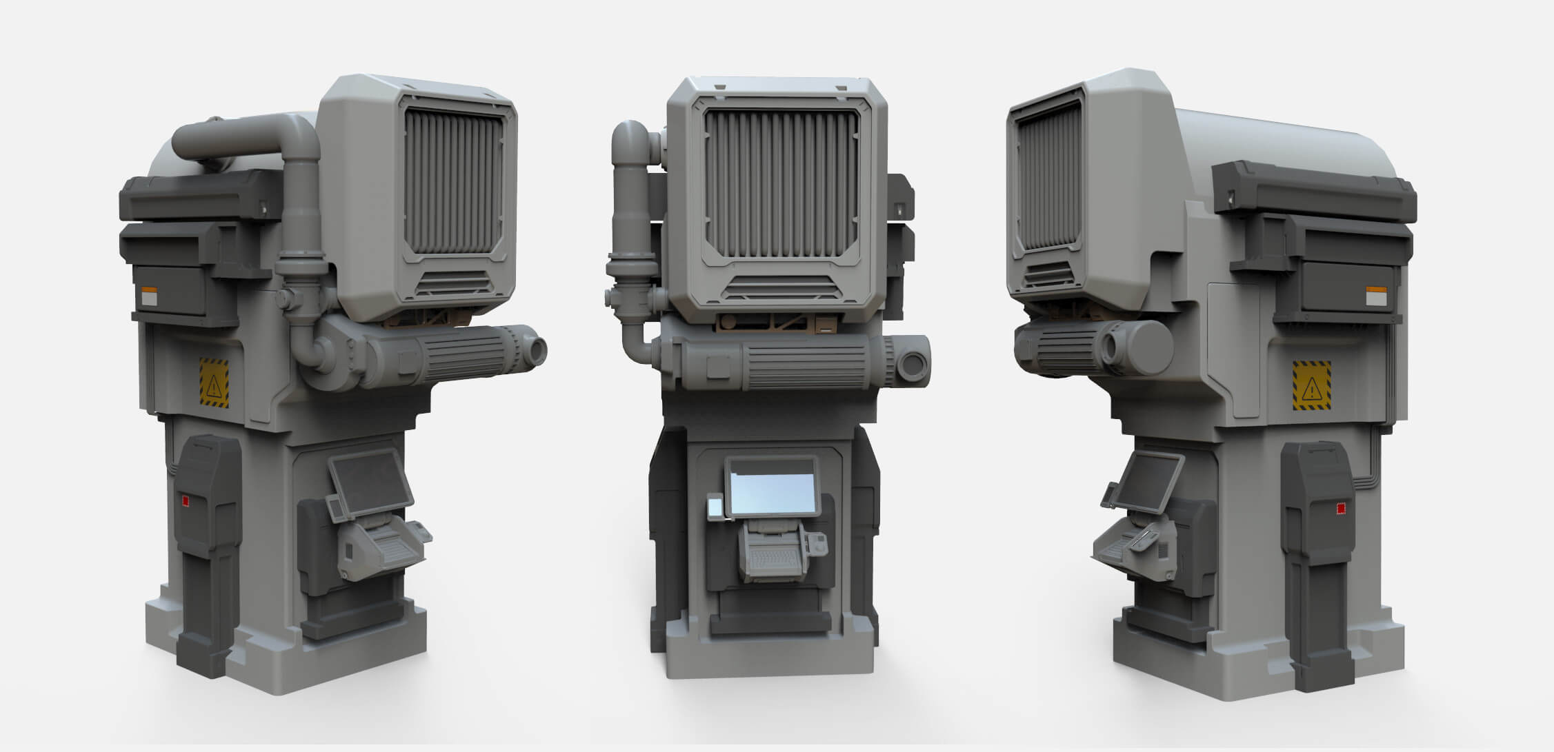 Sci-Fi Props 1 3D Model by Chtazi