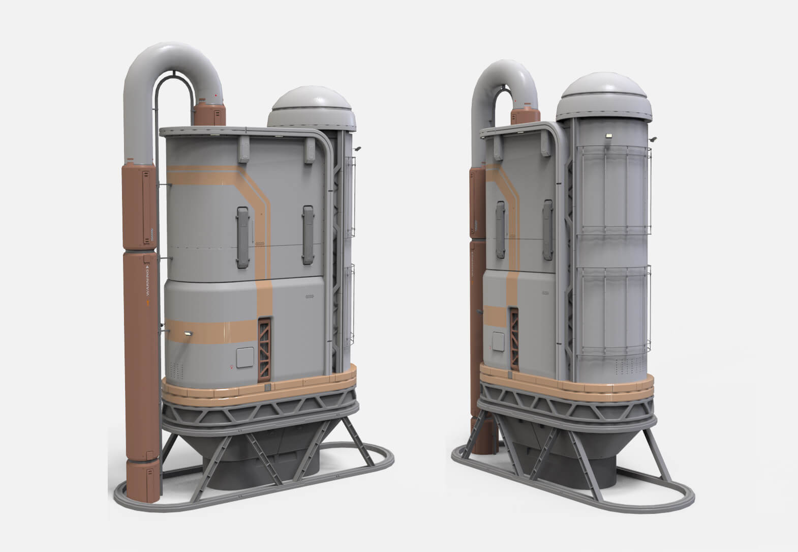 Sci-Fi Props 1 3D Model by Chtazi