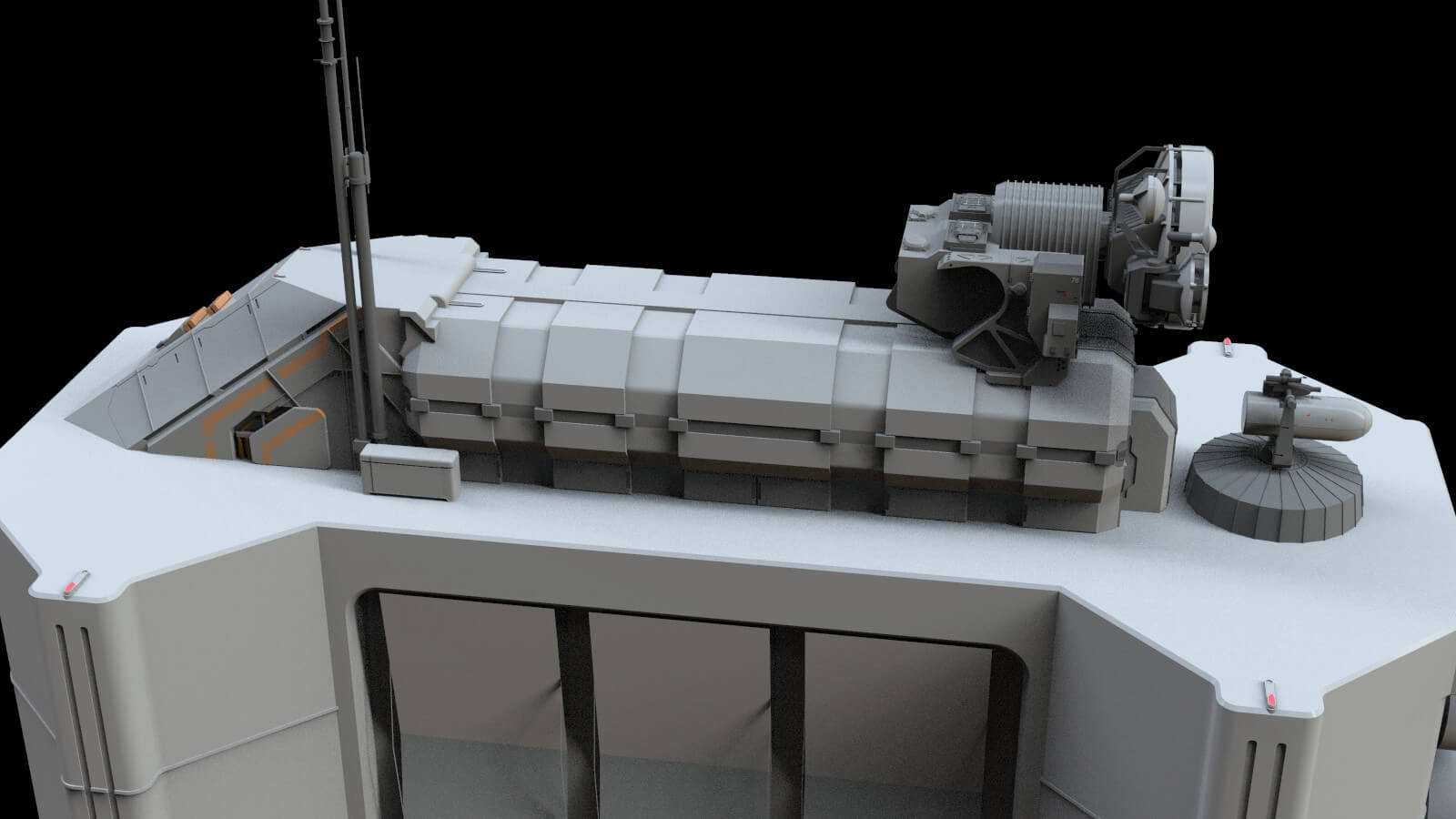 Sci-Fi Radar Tower 3D Model by Chtazi