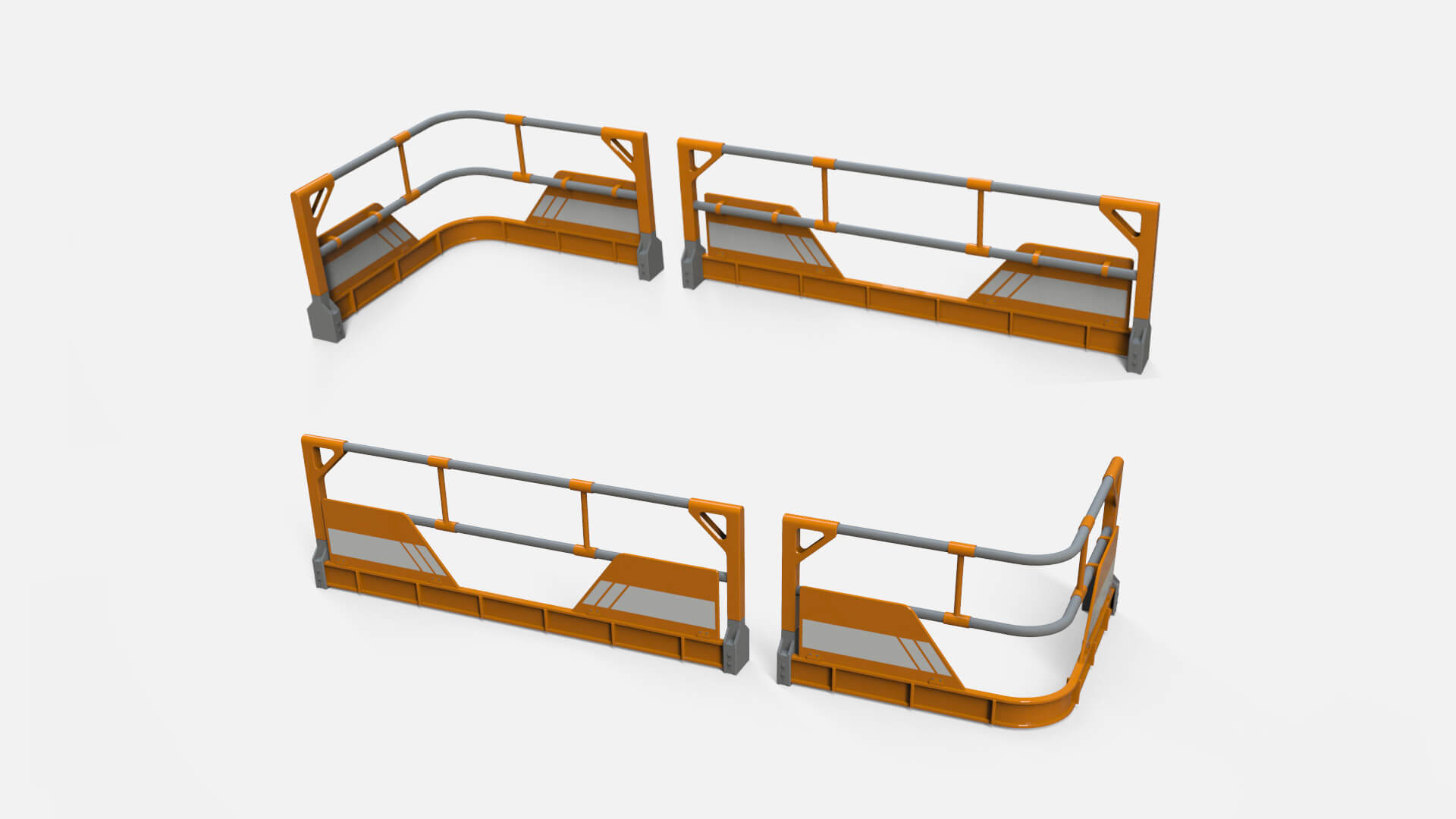 Sci-Fi Railing 1 3D Model by Chtazi